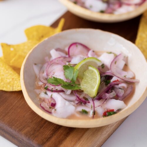 Ceviche de Coco Verde - Veg Com Carinho